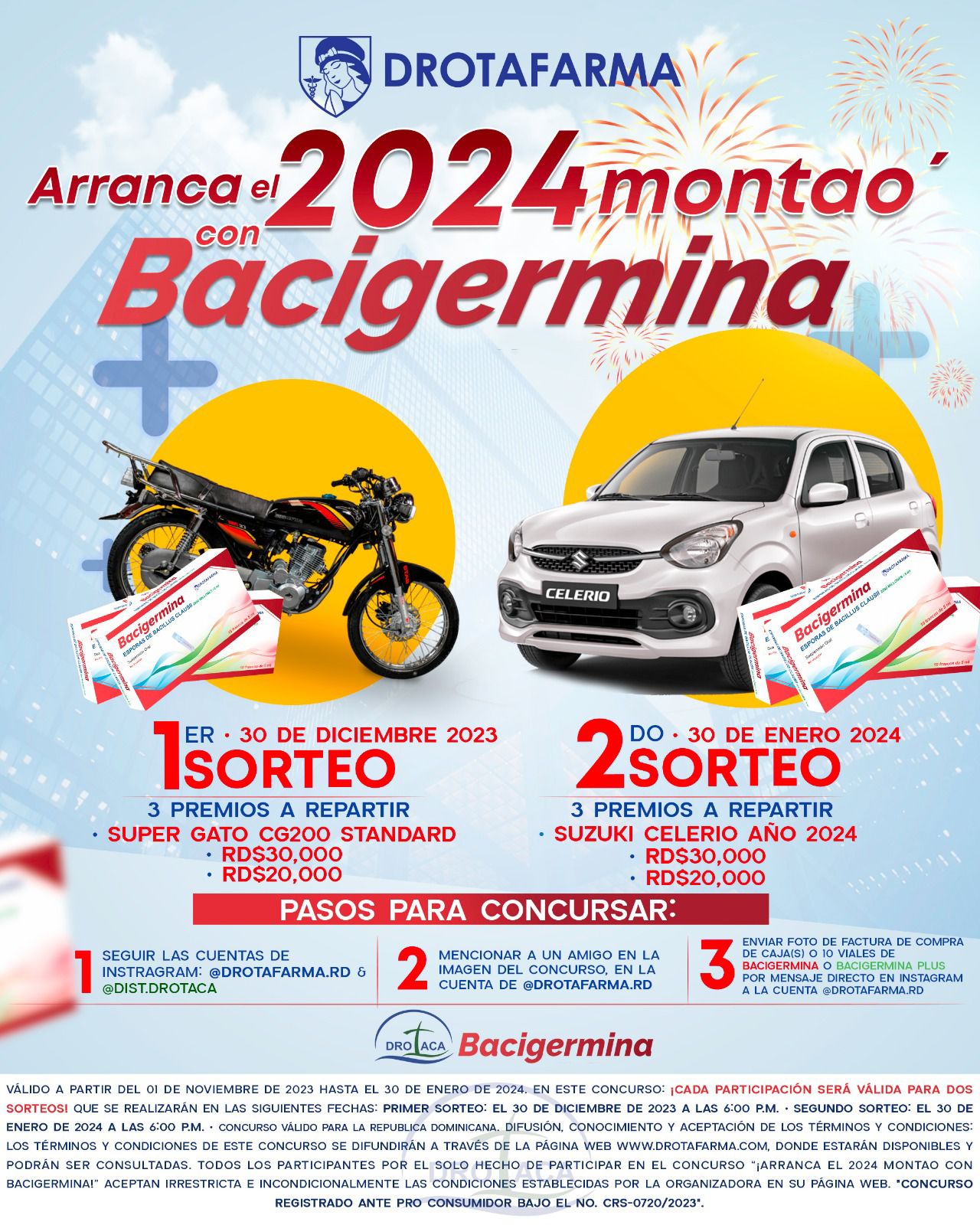 Concurso: ¡ARRANCA EL 2024 MONTAO CON BACIGERMINA! - Drotafarma
